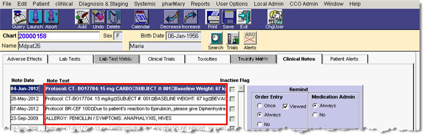Clinical Notes - Overview