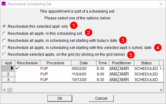 Rescheduling, Editing & Cancelling Multiple Appointments