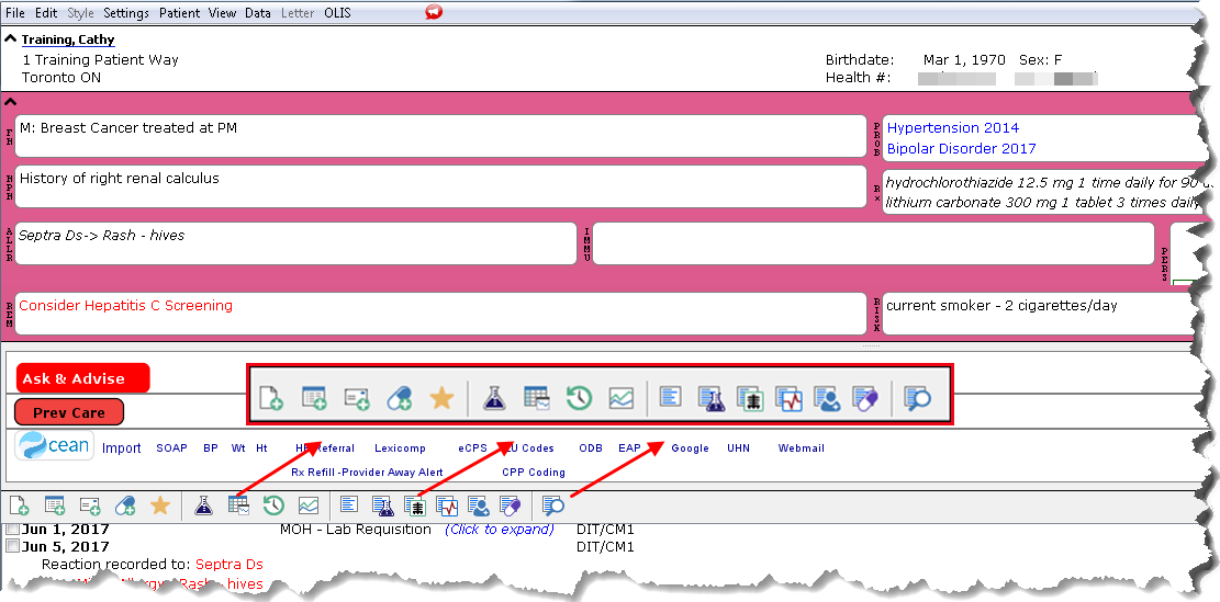2. Records Menu Options