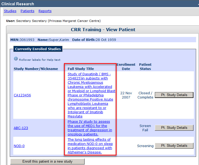 GEN - Clinical Research Studies
