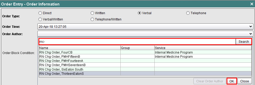 RNs - RN Change Orders